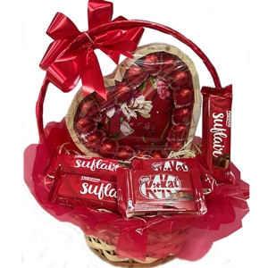 Cesta Chocolate Coração