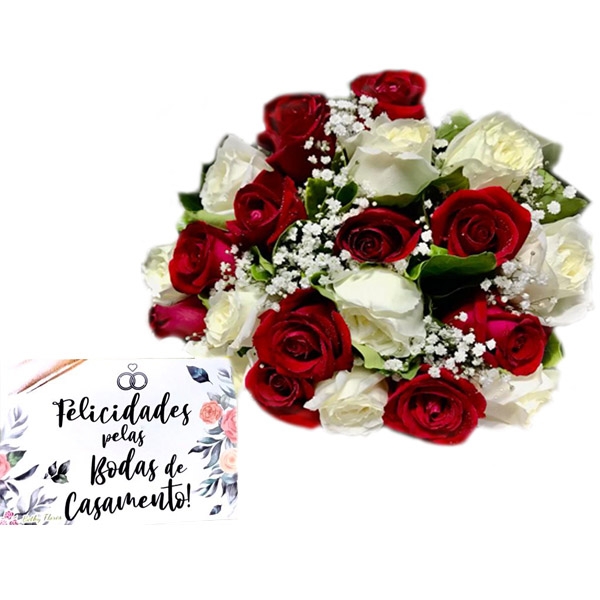 Buquê 12 Rosas Bodas