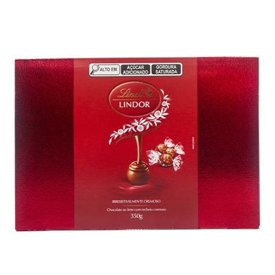 Caixa De Chocolate Suiço Lindt Lindor 350g